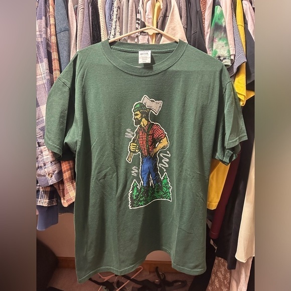 halls | Shirts | Mens Vintage Halls Paul Bunyan Logging Lumberjack ...